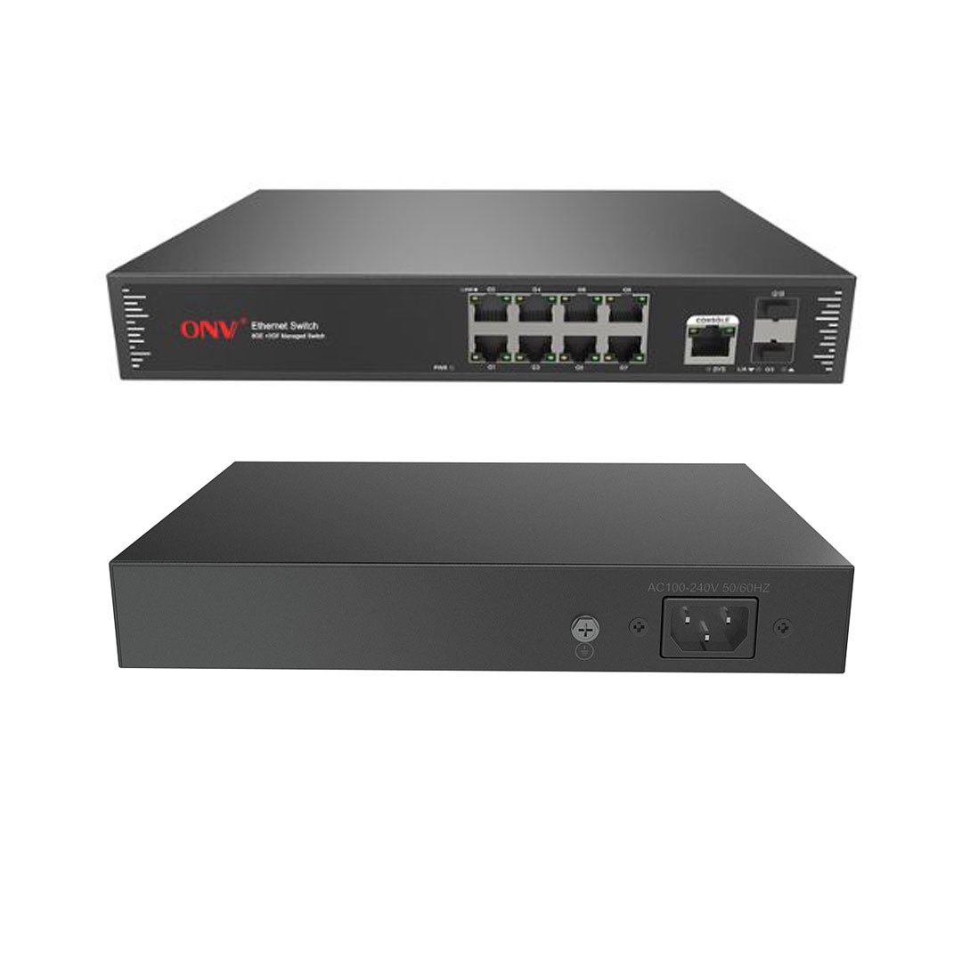 ONV H3010FM Full Gigabit 10 Port Managed Ethernet Switch - Trust Shop BD